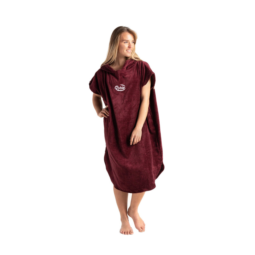 Robie Original Towelling Changing Robe Wine – Dingle Surf
